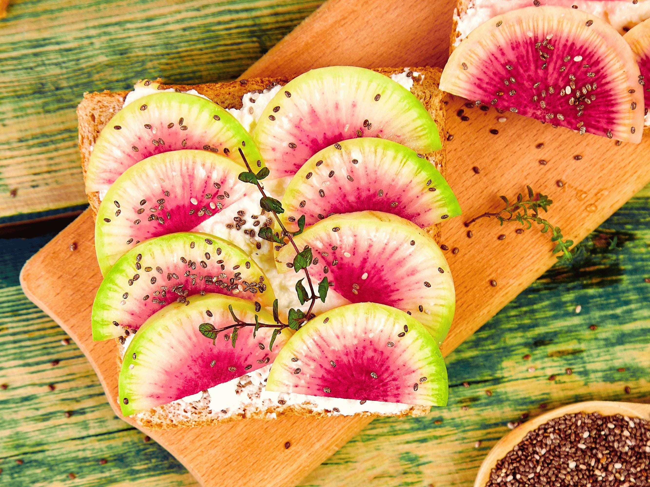 Watermelon Radish Seeds - Nimble NiteCap Heirloom Seed Co